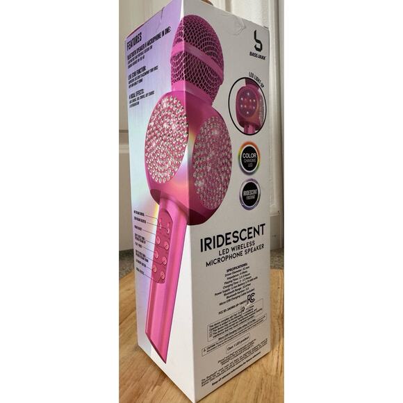 bass jaxx | Portable Audio & Video | Bass Jaxx Pink Bluetooth Bling Led Wireless Microphone ...